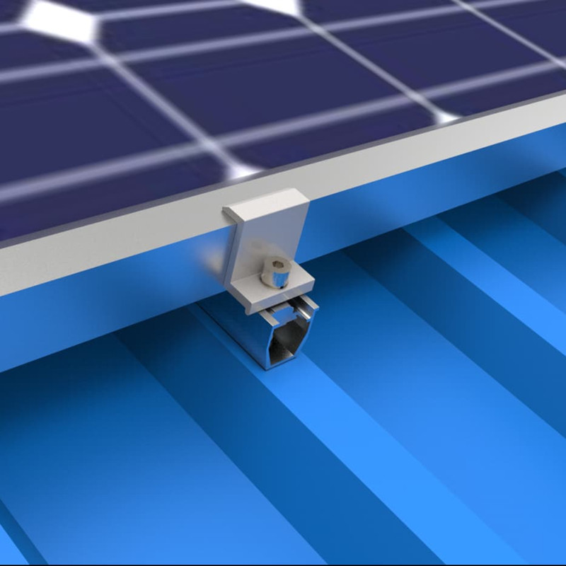 Hot Sale Railless Trapezoidal Metal Roof Solar Mounting, Railless ...
